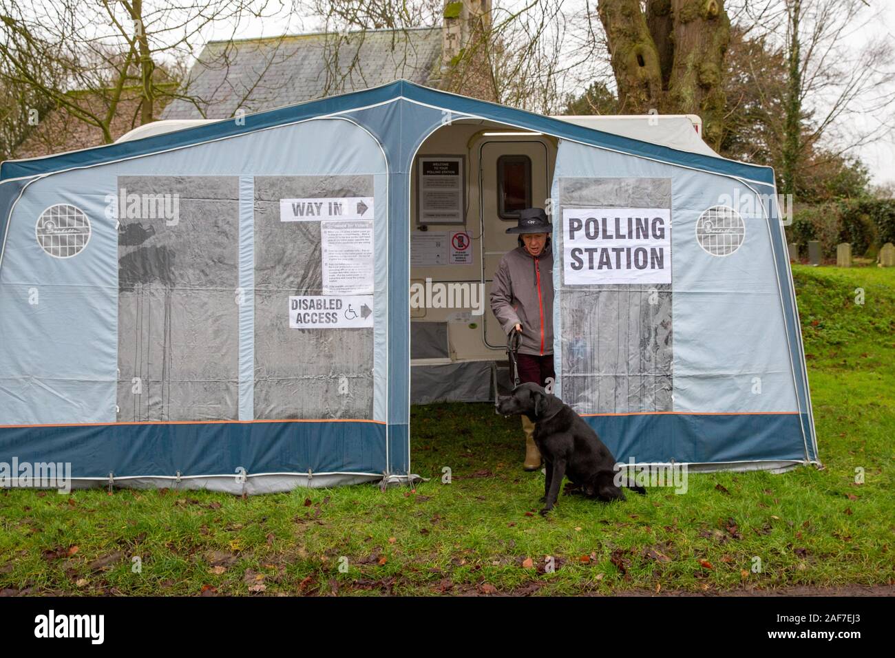 Picture dated December 12th shows voters in the village of Carlton ...