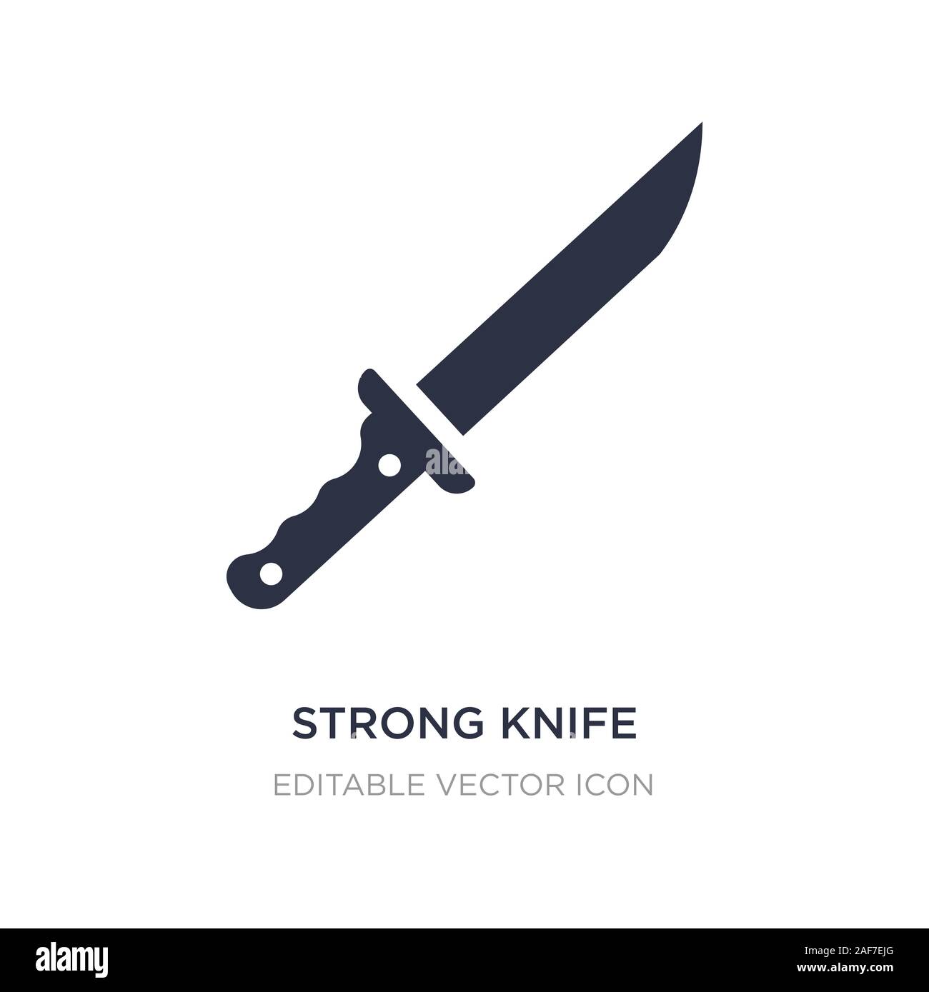 strong knife icon on white background. Simple element illustration from ...