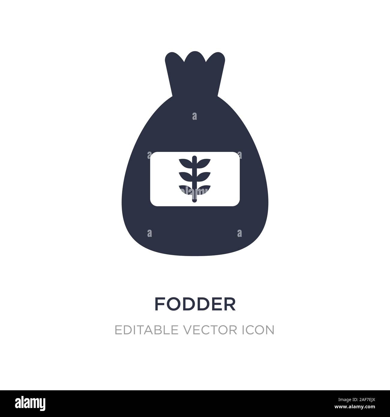fodder icon on white background. Simple element illustration from Food ...