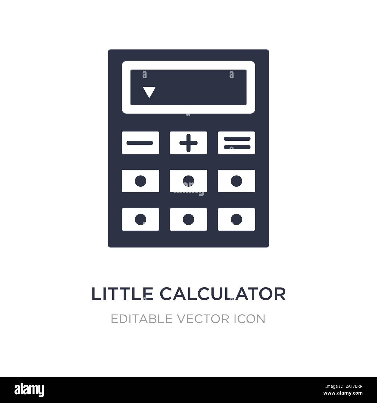 little calculator icon on white background. Simple element illustration ...