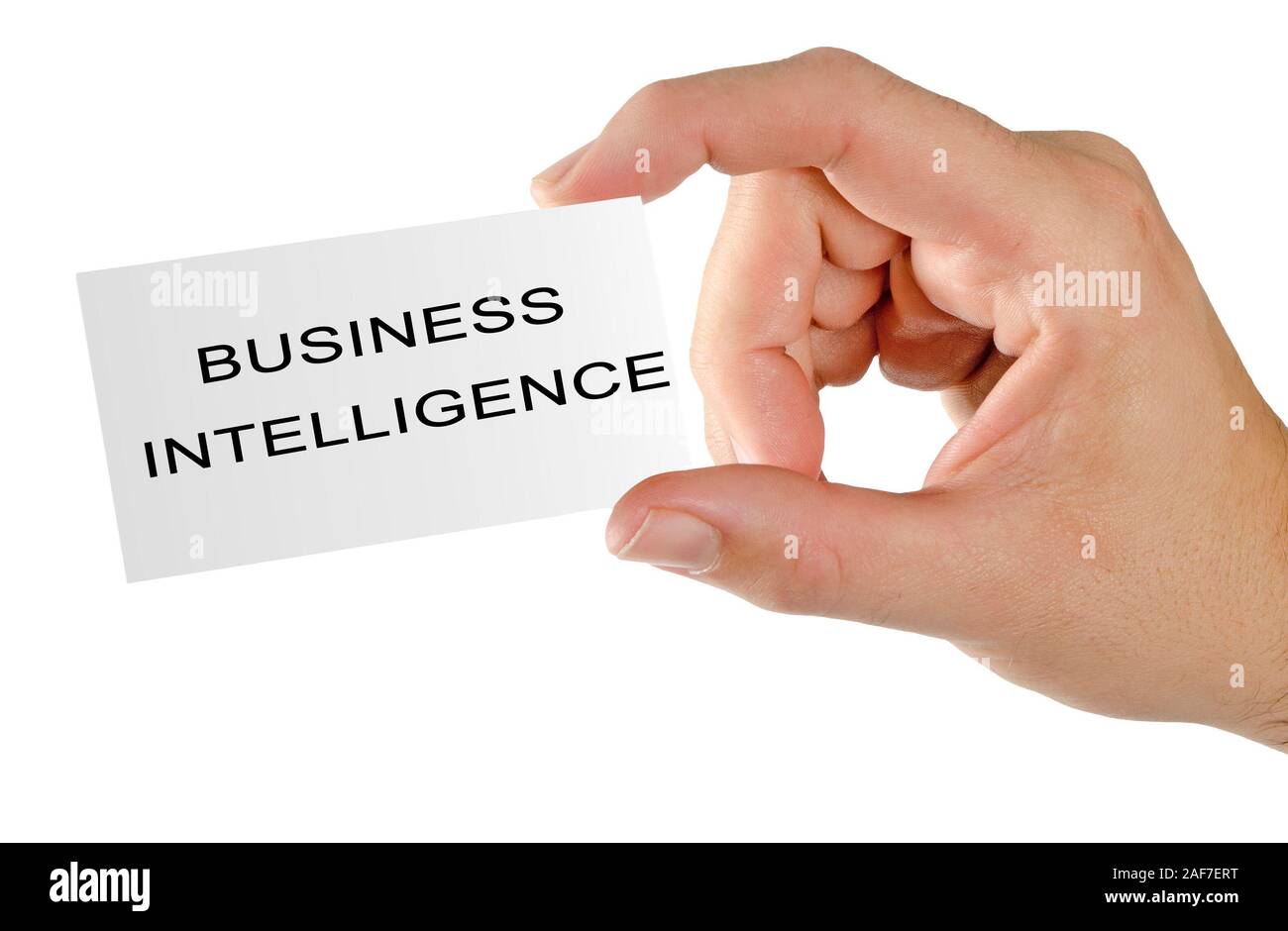 Business card for business intelligence Stock Photo - Alamy