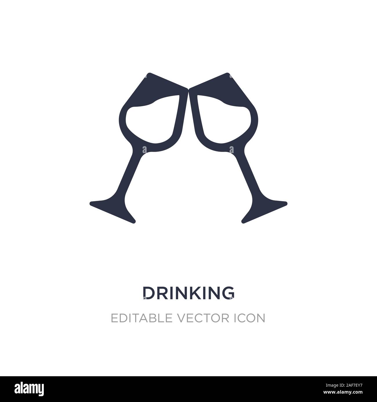 drinking icon on white background. Simple element illustration from ...