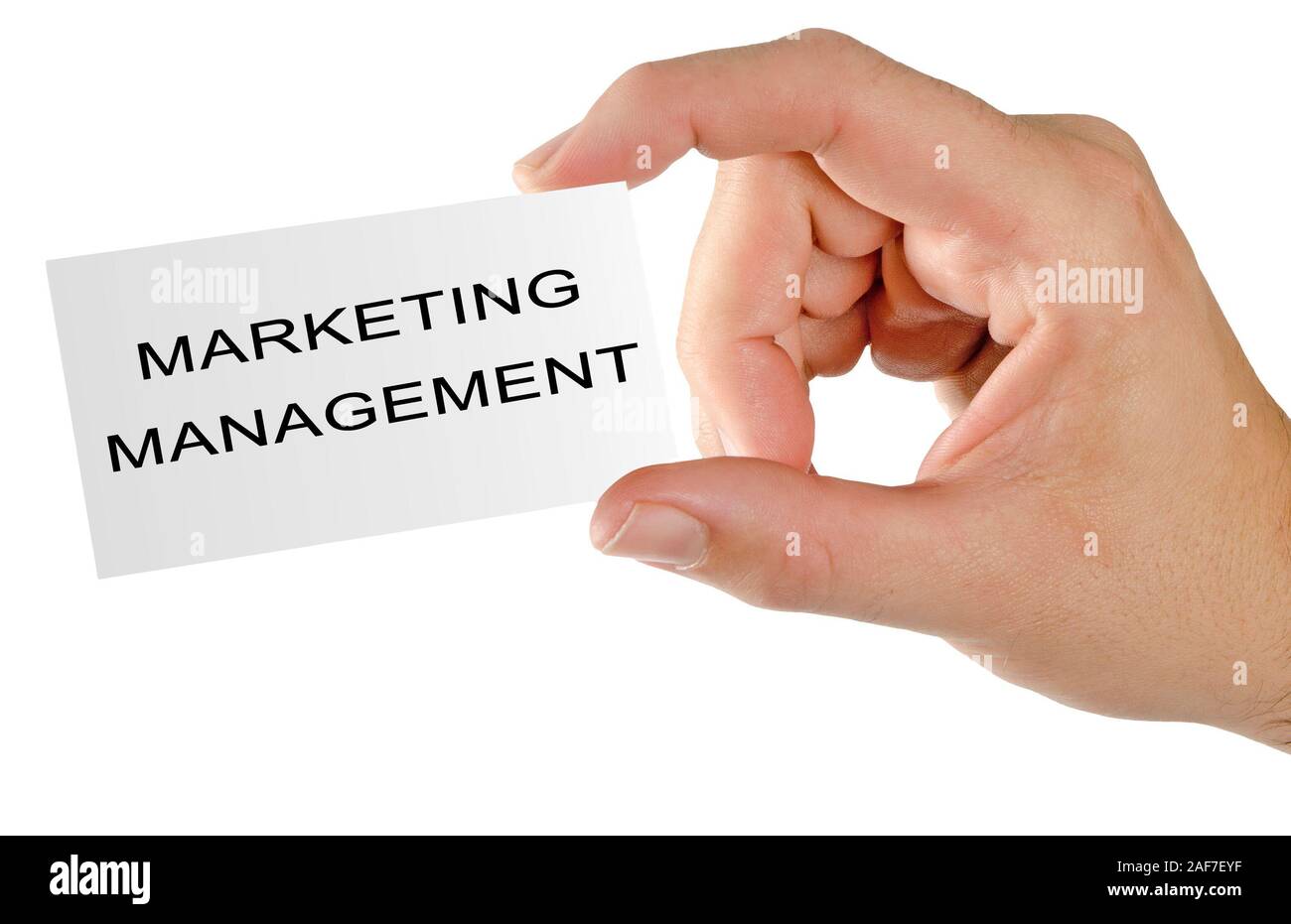 Card for marketing management Stock Photo - Alamy