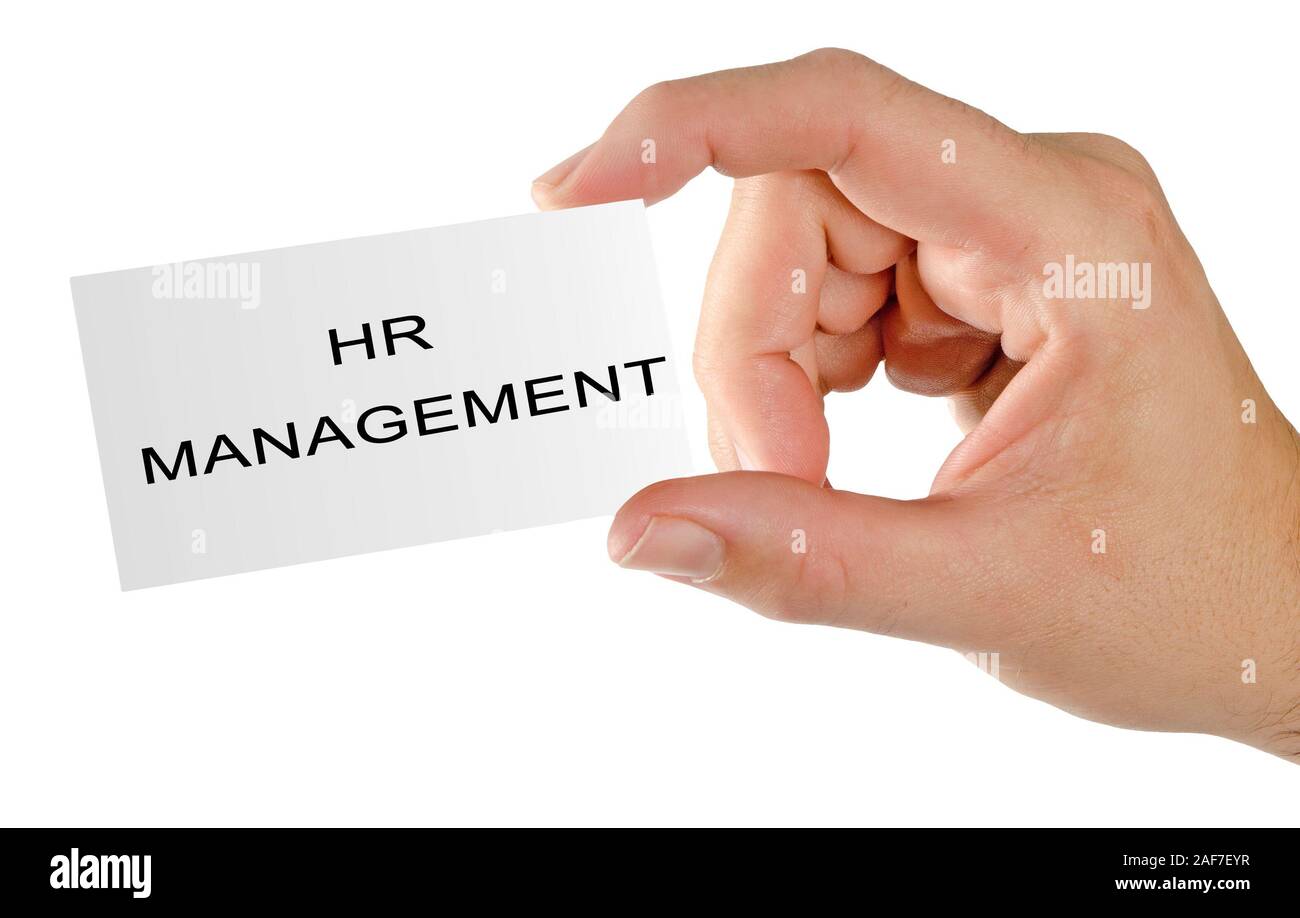 Card for HR management Stock Photo - Alamy