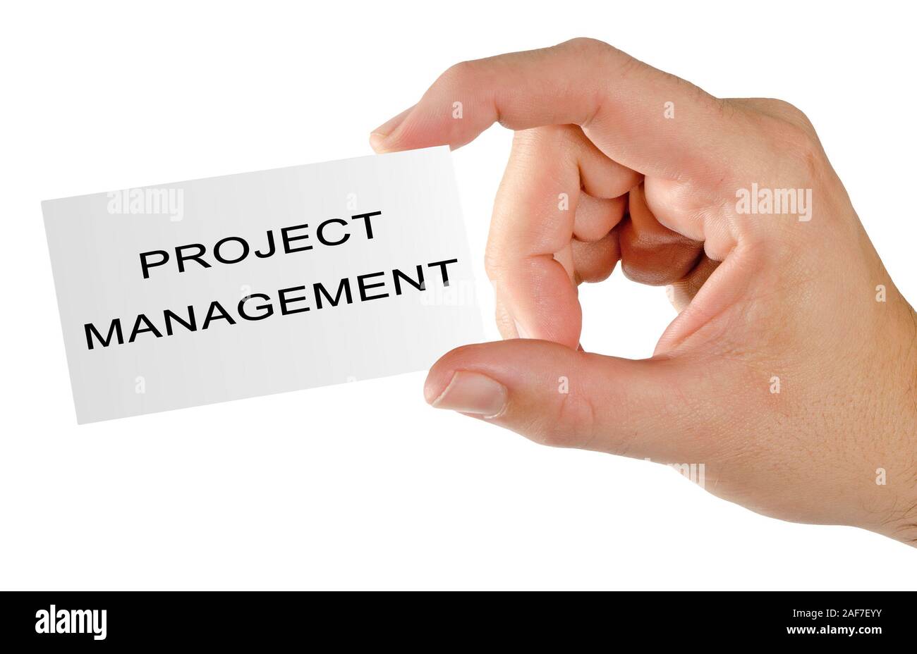 Business card for project management Stock Photo - Alamy