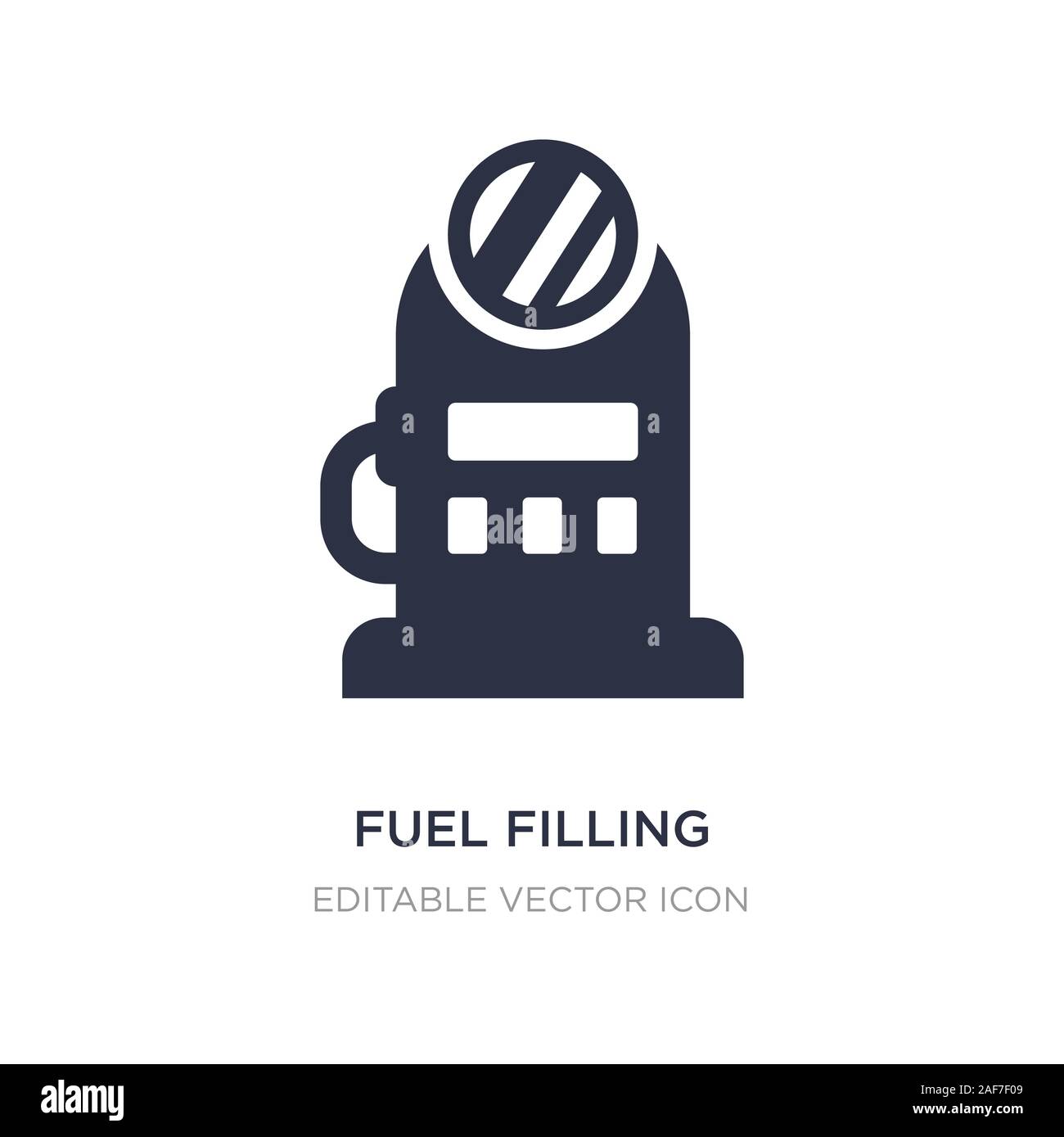 fuel filling icon on white background. Simple element illustration from ...