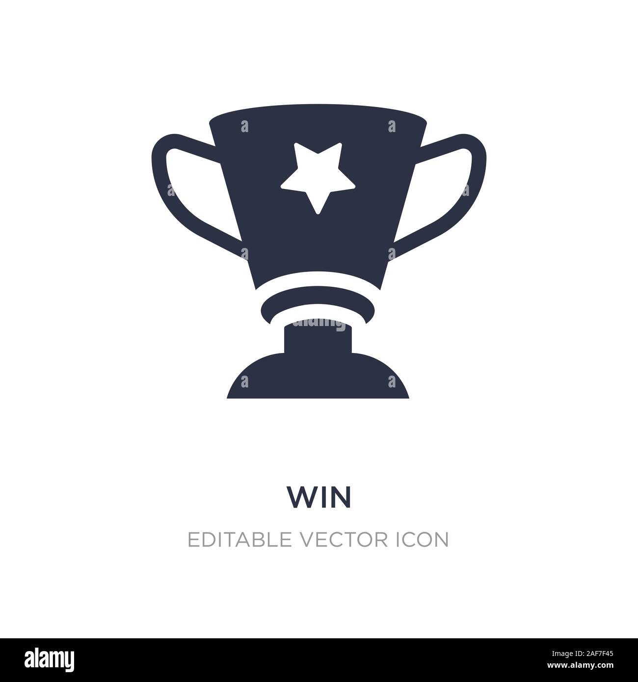 win icon on white background. Simple element illustration from General ...