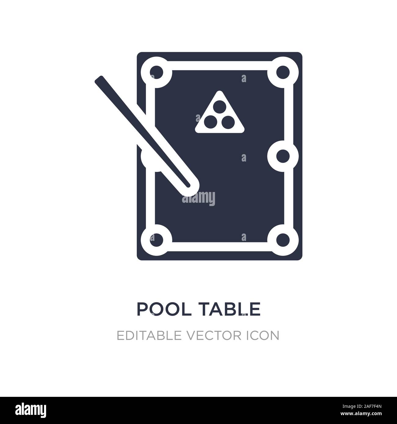 pool table icon on white background. Simple element illustration from ...