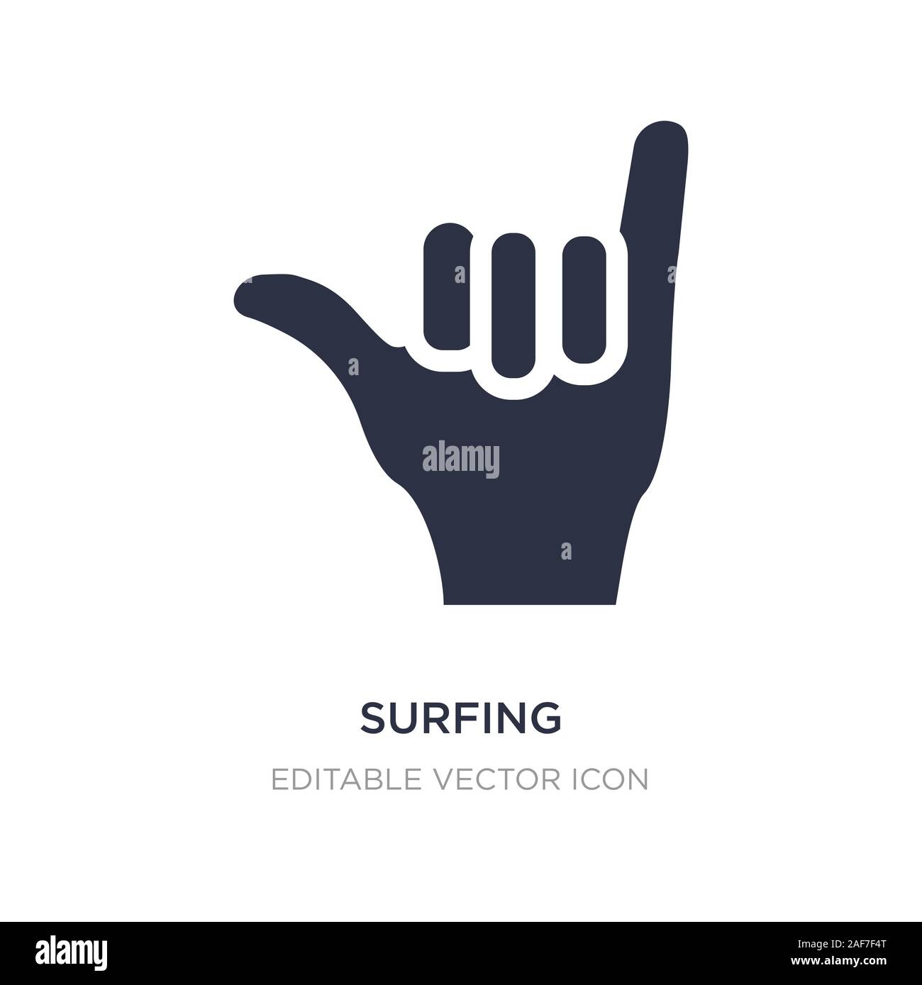 surfing icon on white background. Simple element illustration from ...