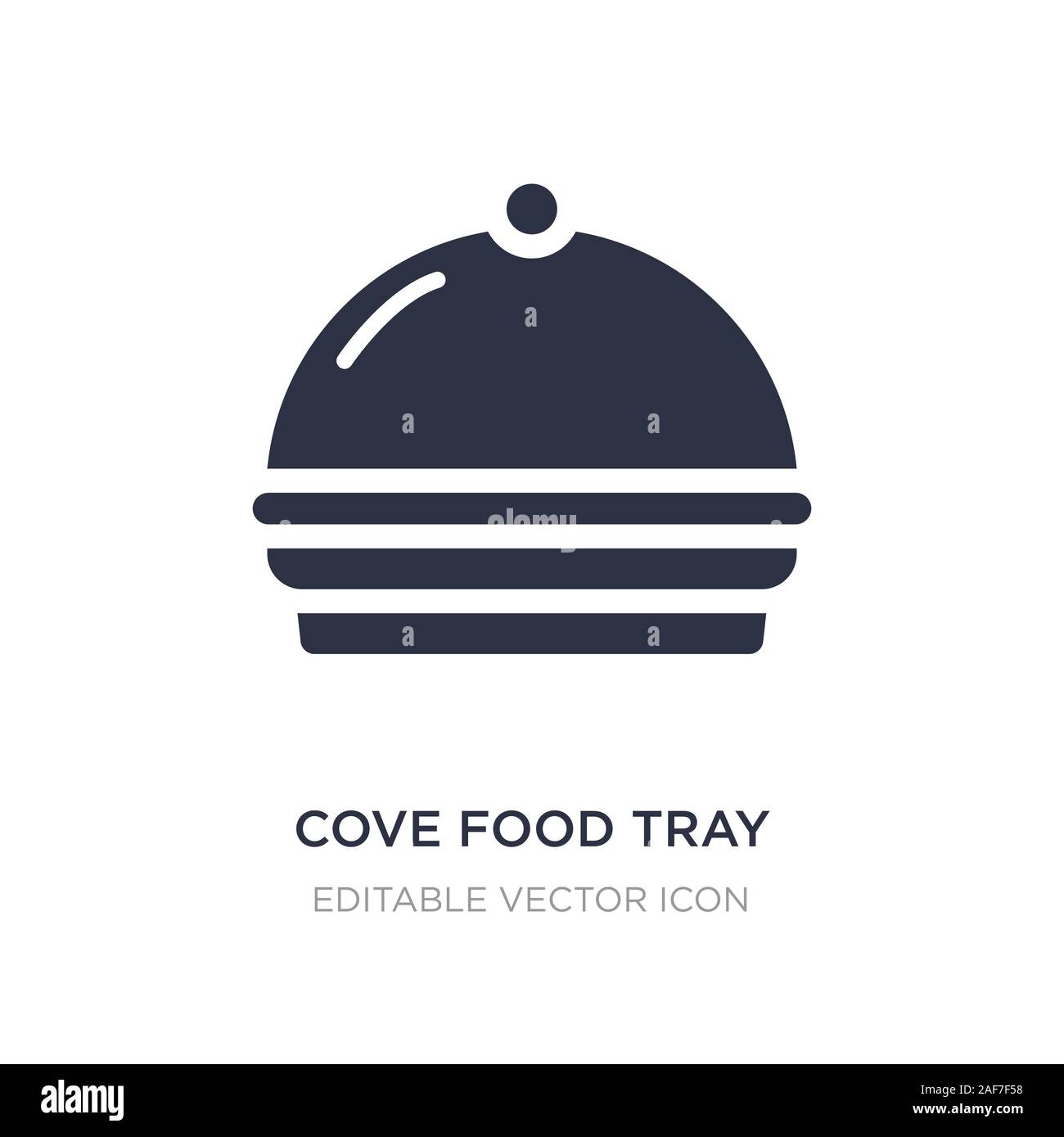 cove food tray icon on white background. Simple element illustration ...