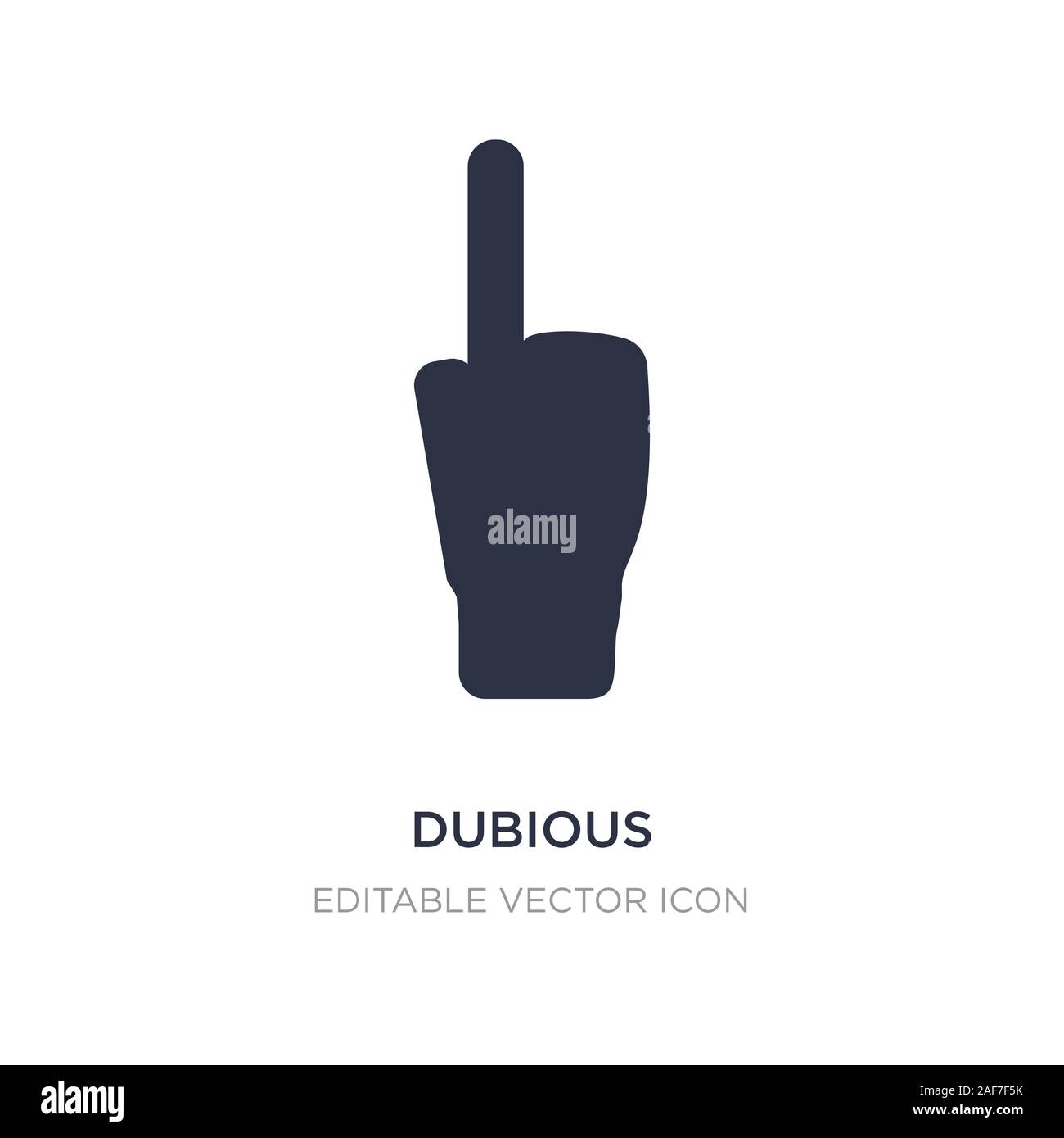 dubious icon on white background. Simple element illustration from ...