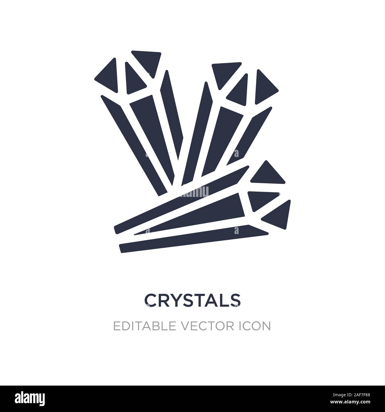 crystals icon on white background. Simple element illustration from ...