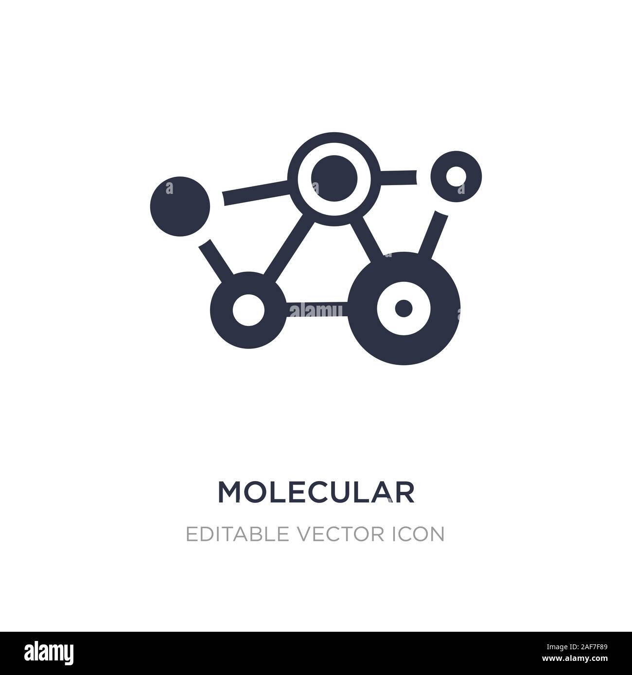 molecular configuration icon on white background. Simple element ... molecular configuration icon on white background. Simple element ...