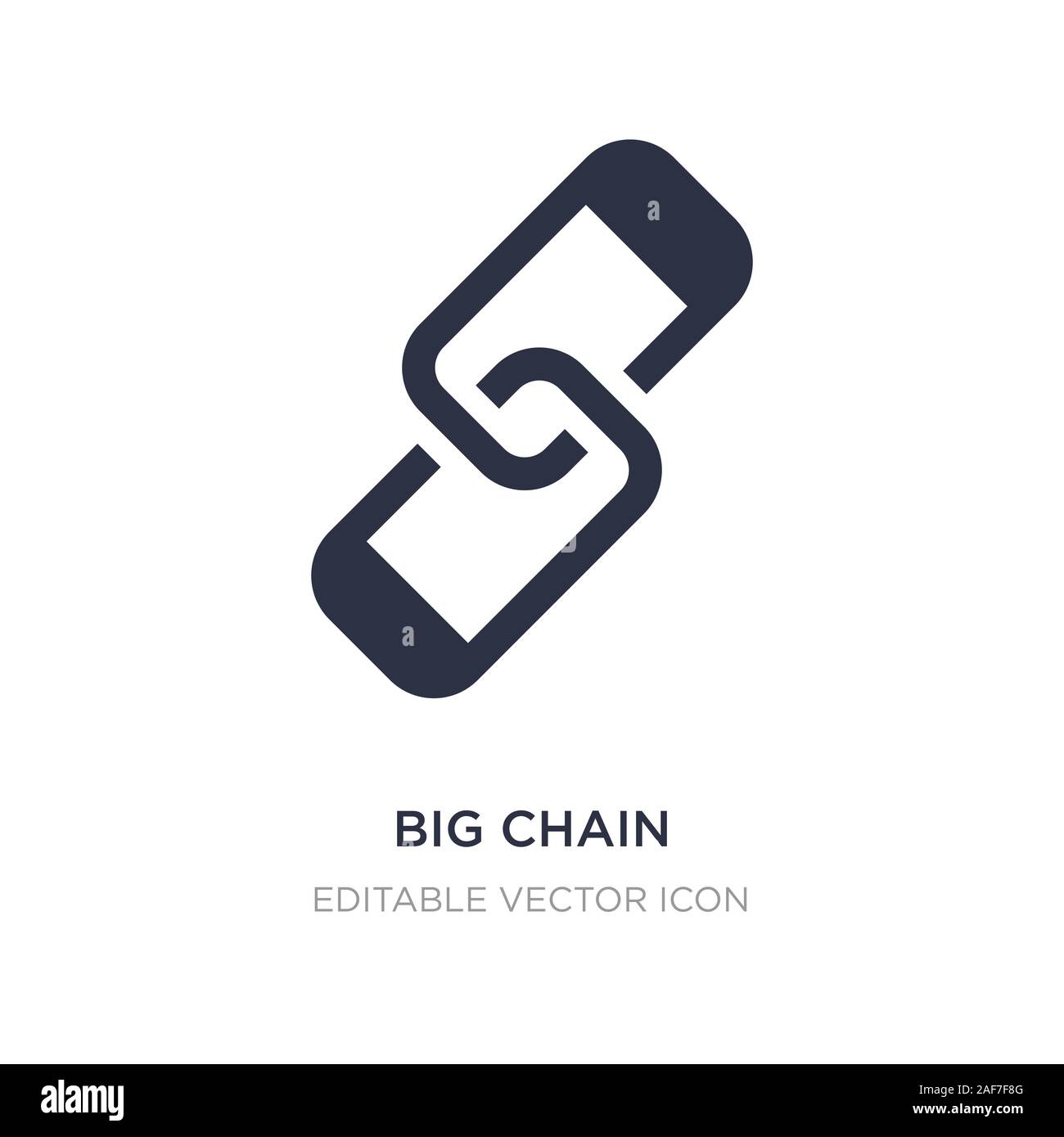 big chain icon on white background. Simple element illustration from ...