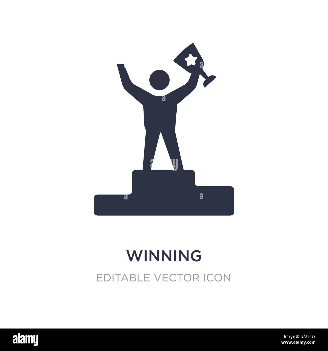 winning icon on white background. Simple element illustration from ...