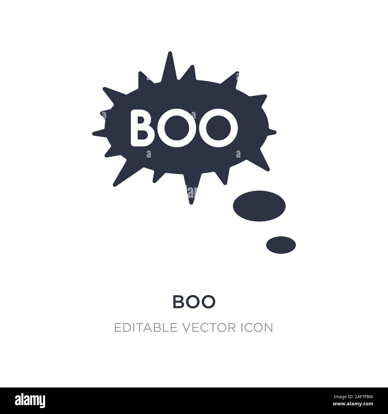 boo icon on white background. Simple element illustration from ...