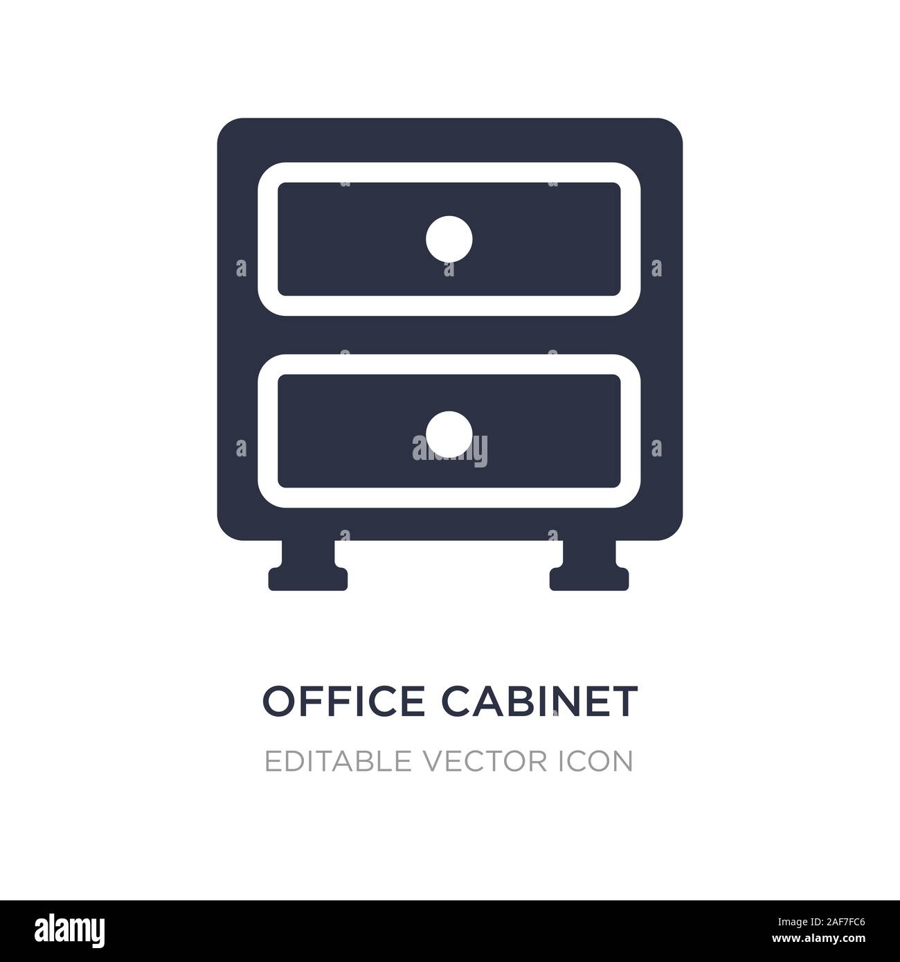 office cabinet icon on white background. Simple element illustration ...