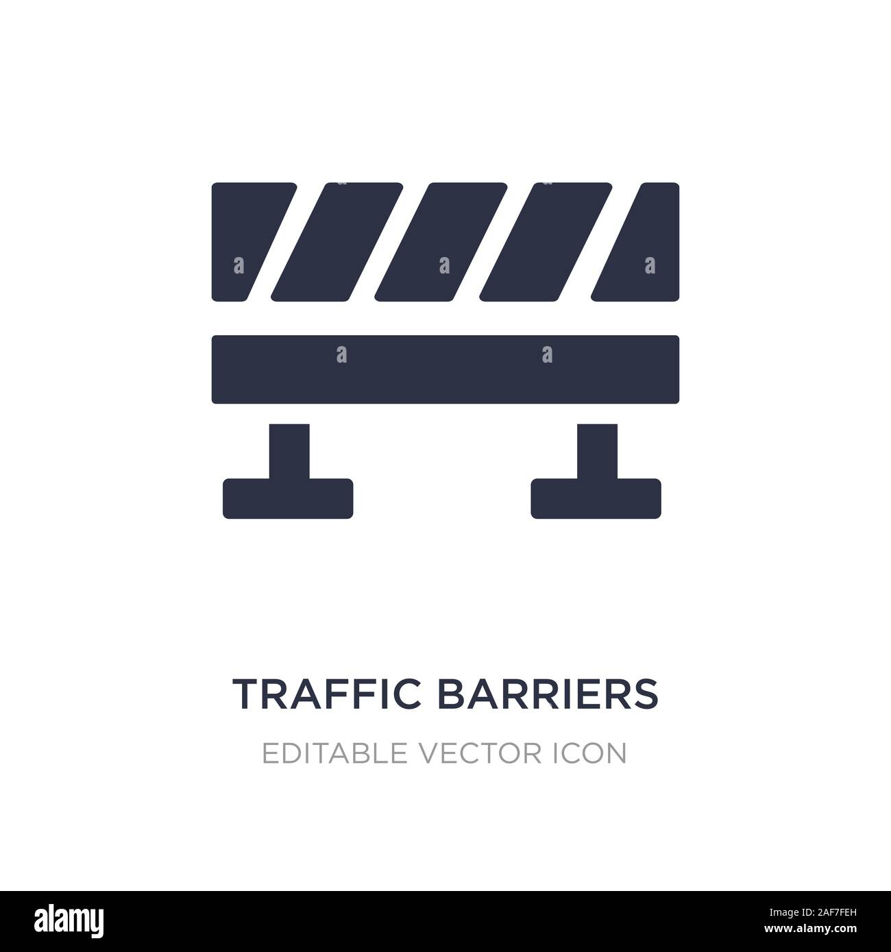 traffic barriers icon on white background. Simple element illustration ...