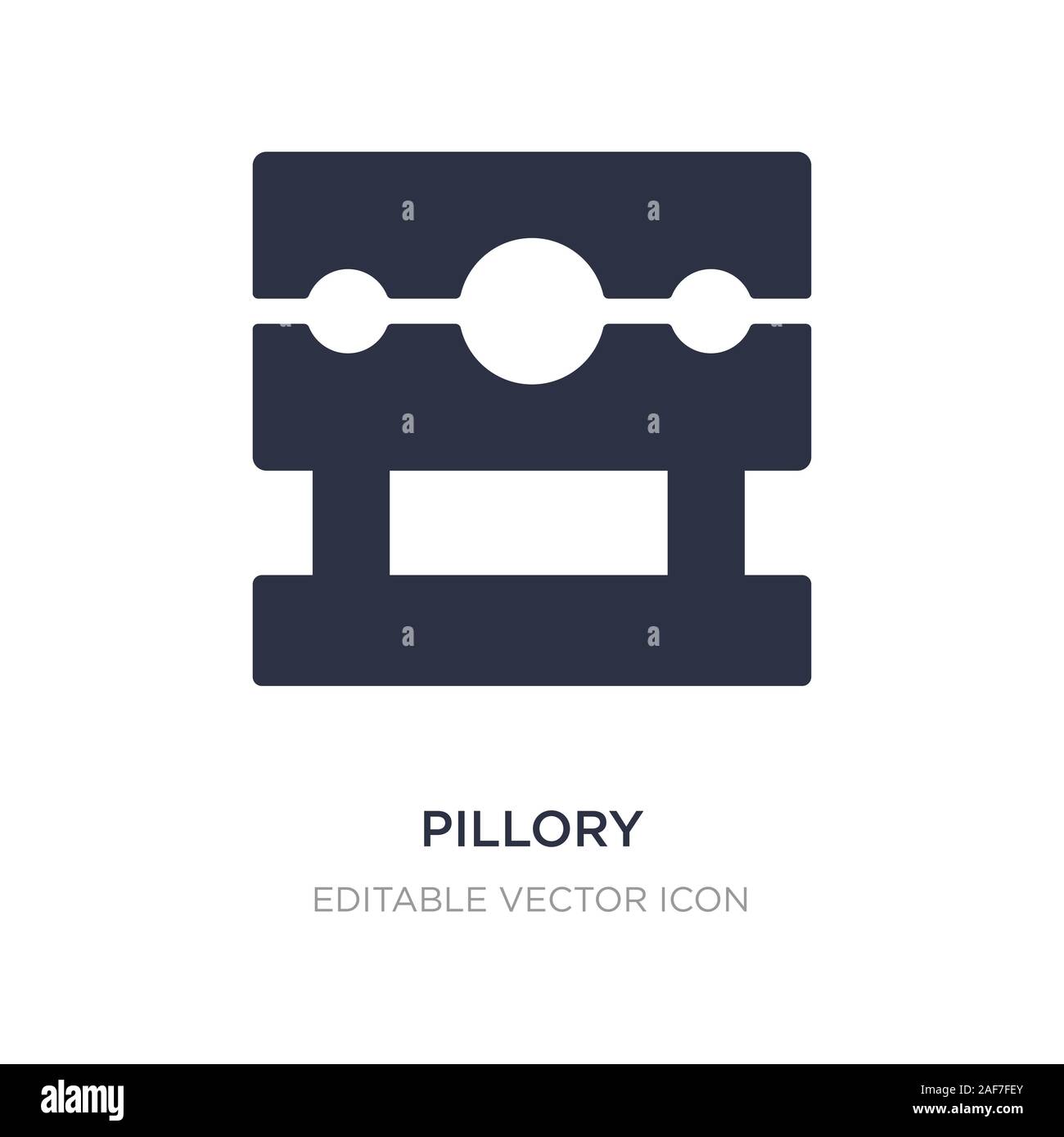 pillory icon on white background. Simple element illustration from ...