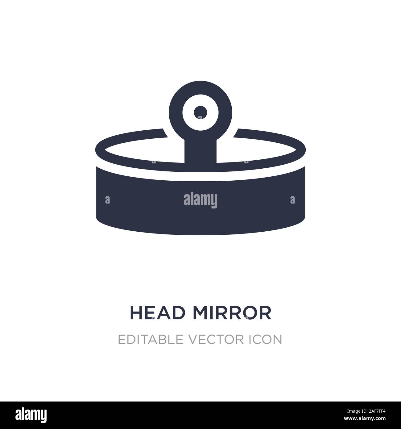 head mirror icon on white background. Simple element illustration from ...