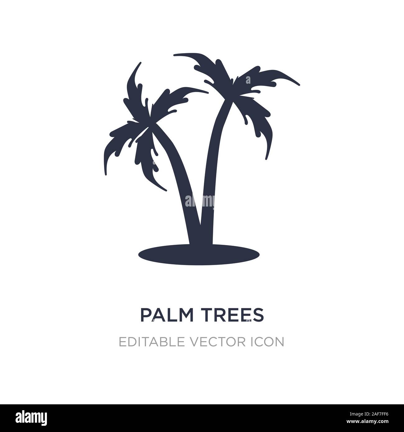 palm trees icon on white background. Simple element illustration from ...