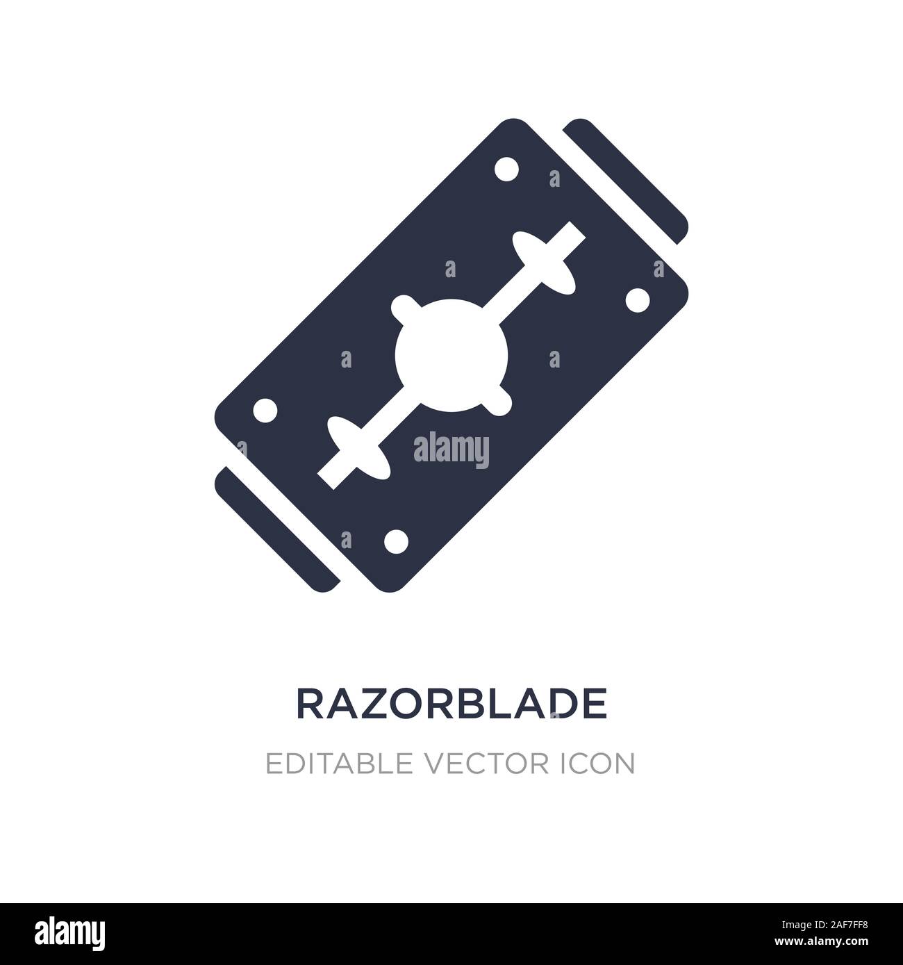 razorblade icon on white background. Simple element illustration from ...