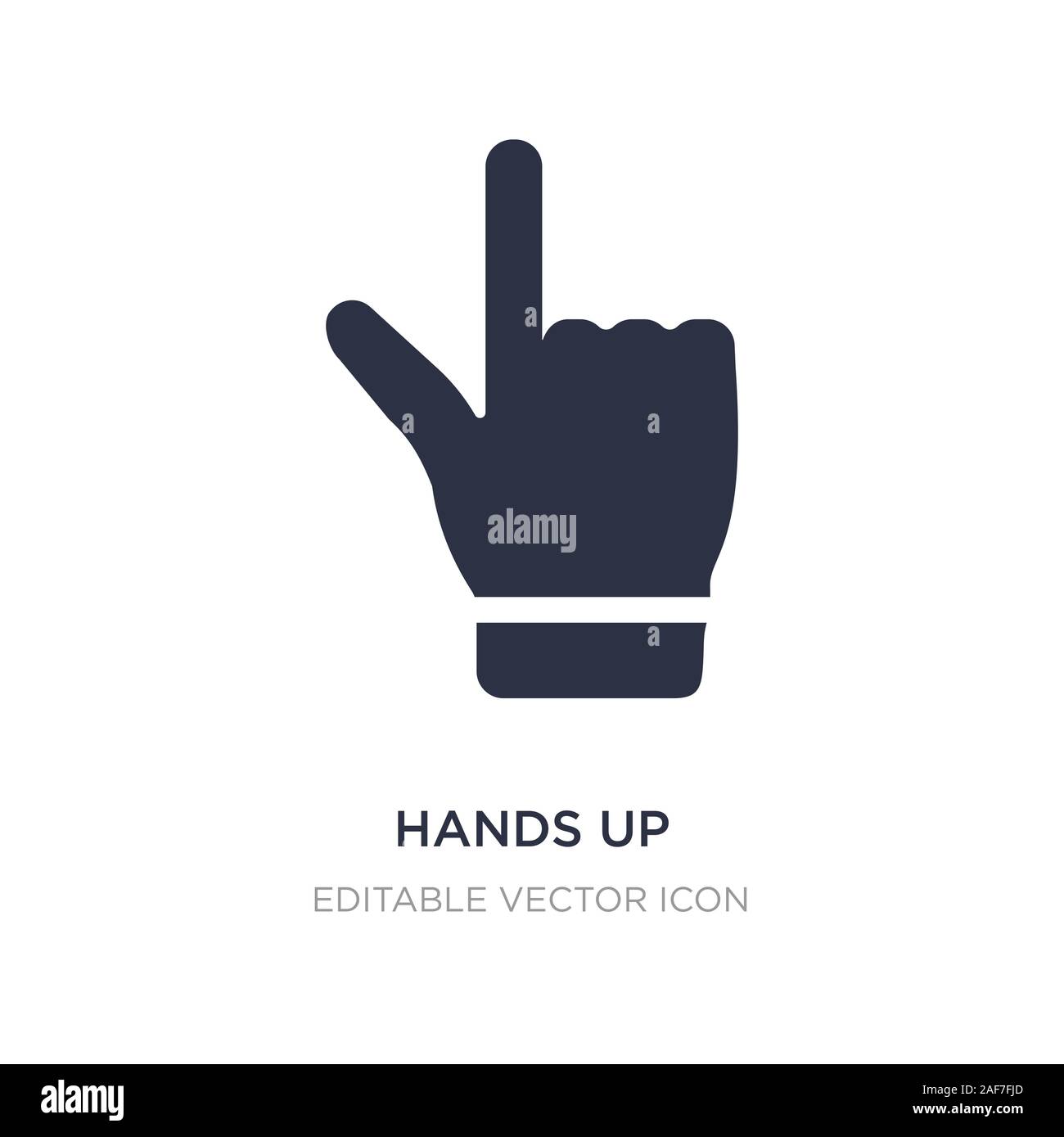 hands up icon on white background. Simple element illustration from ...