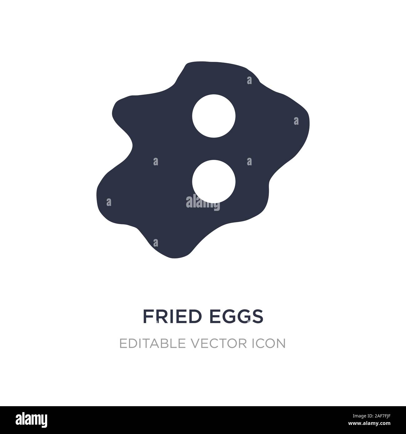 fried eggs icon on white background. Simple element illustration from ...