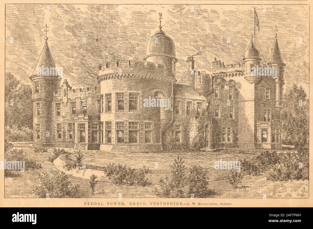 Feddal Tower, Braco, Perthshire - A.W. MacNaughton, Architect. Scotland ...