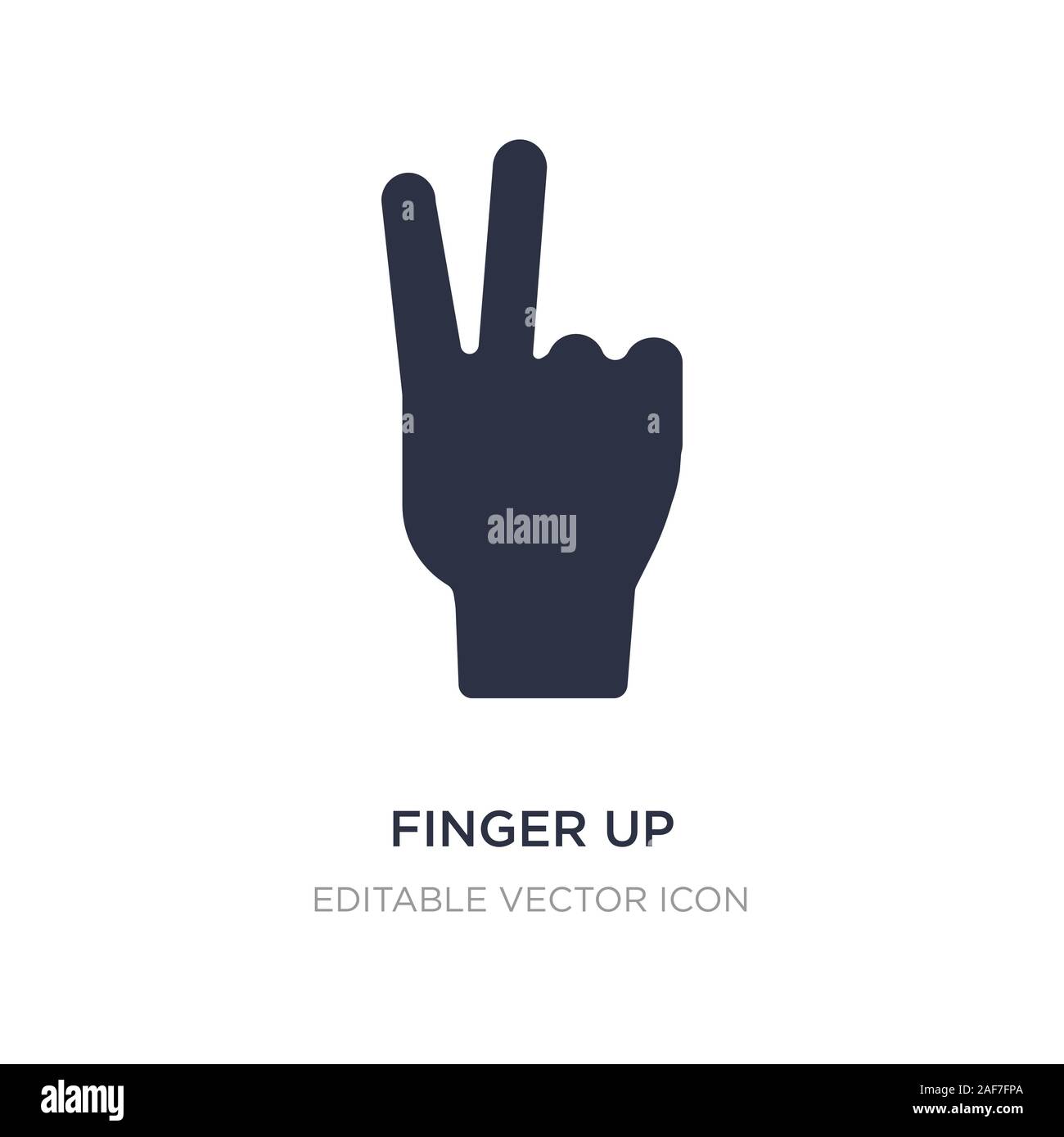 finger up icon on white background. Simple element illustration from ...