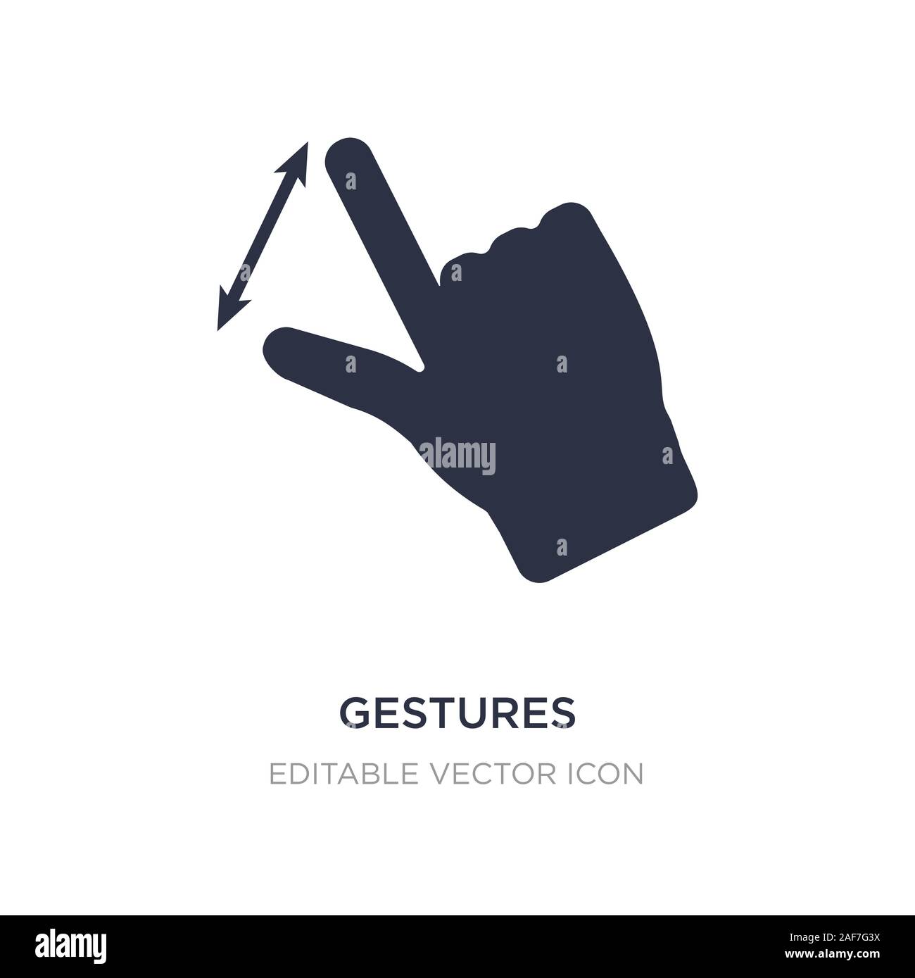 gestures icon on white background. Simple element illustration from ...