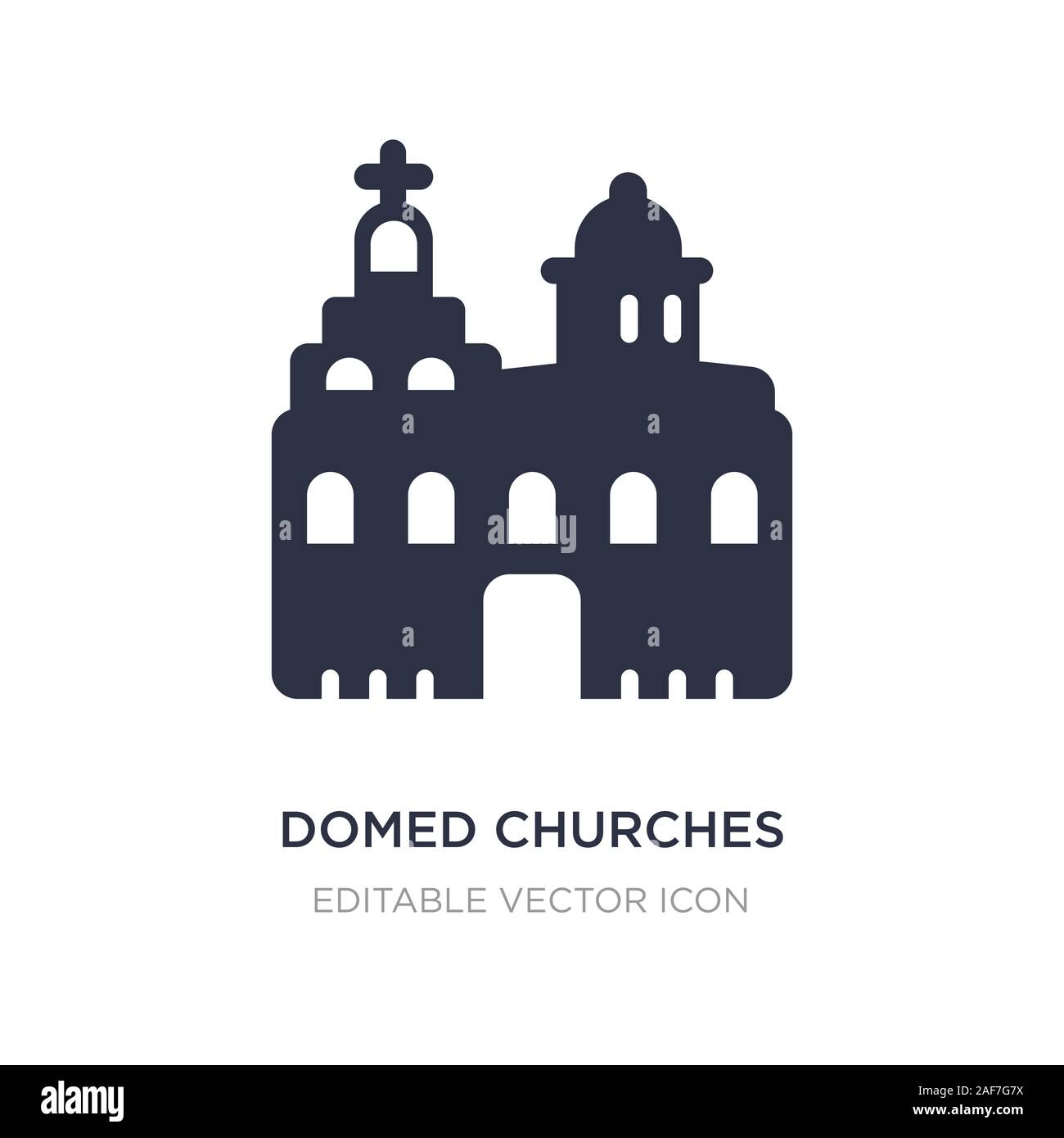 domed churches icon on white background. Simple element illustration ...