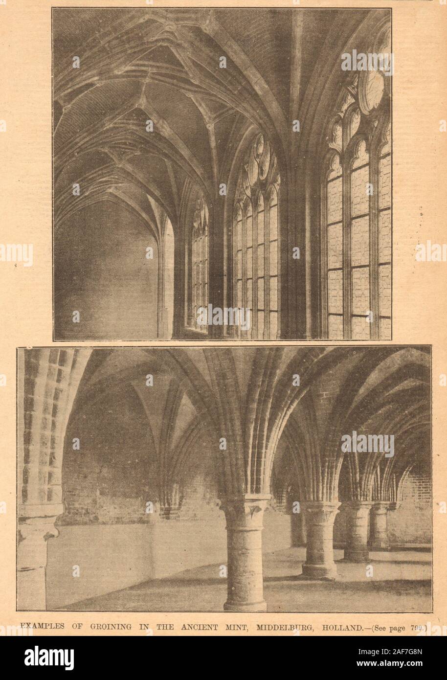 Examples of Groining in the ancient Mint, Middelburg, Holland ...