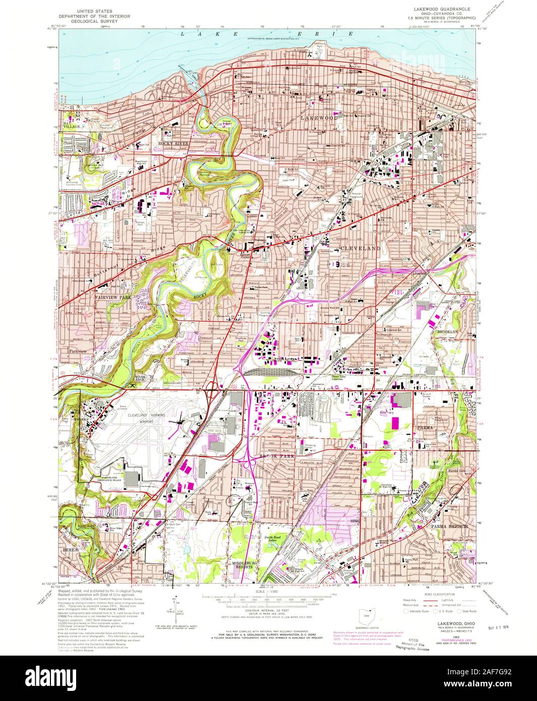 Map of lakewood hi-res stock photography and images - Alamy