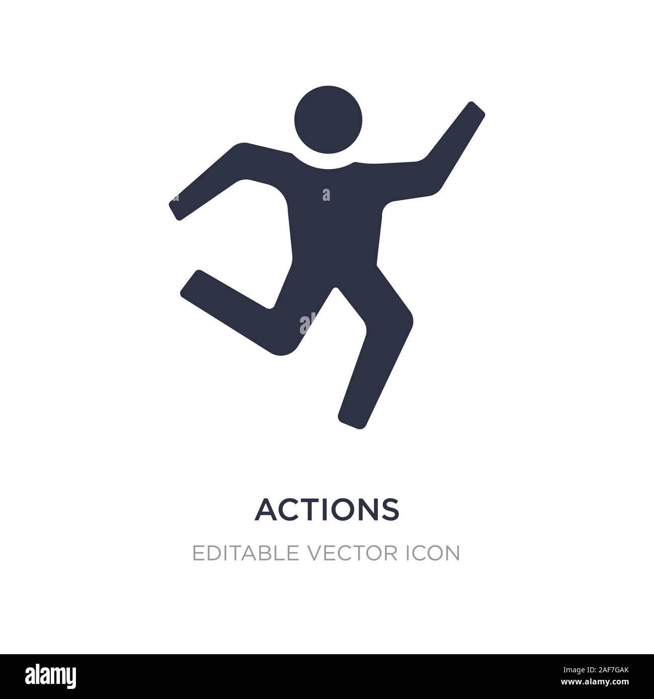 actions icon on white background. Simple element illustration from ...