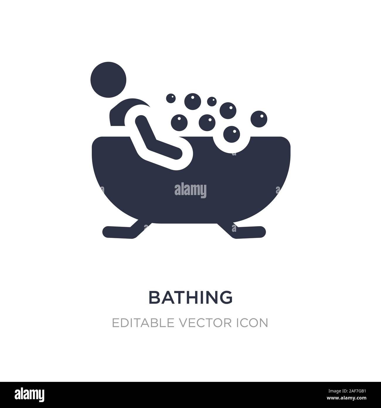 bathing icon on white background. Simple element illustration from ...