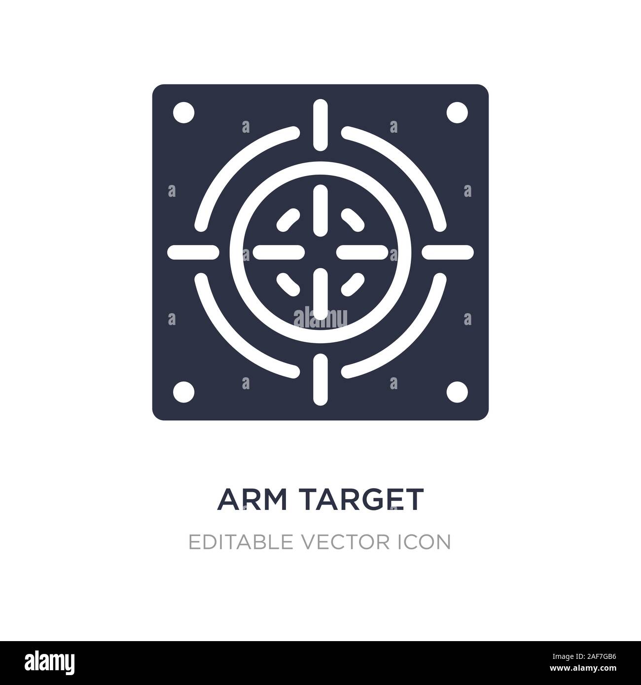 arm target icon on white background. Simple element illustration from ...