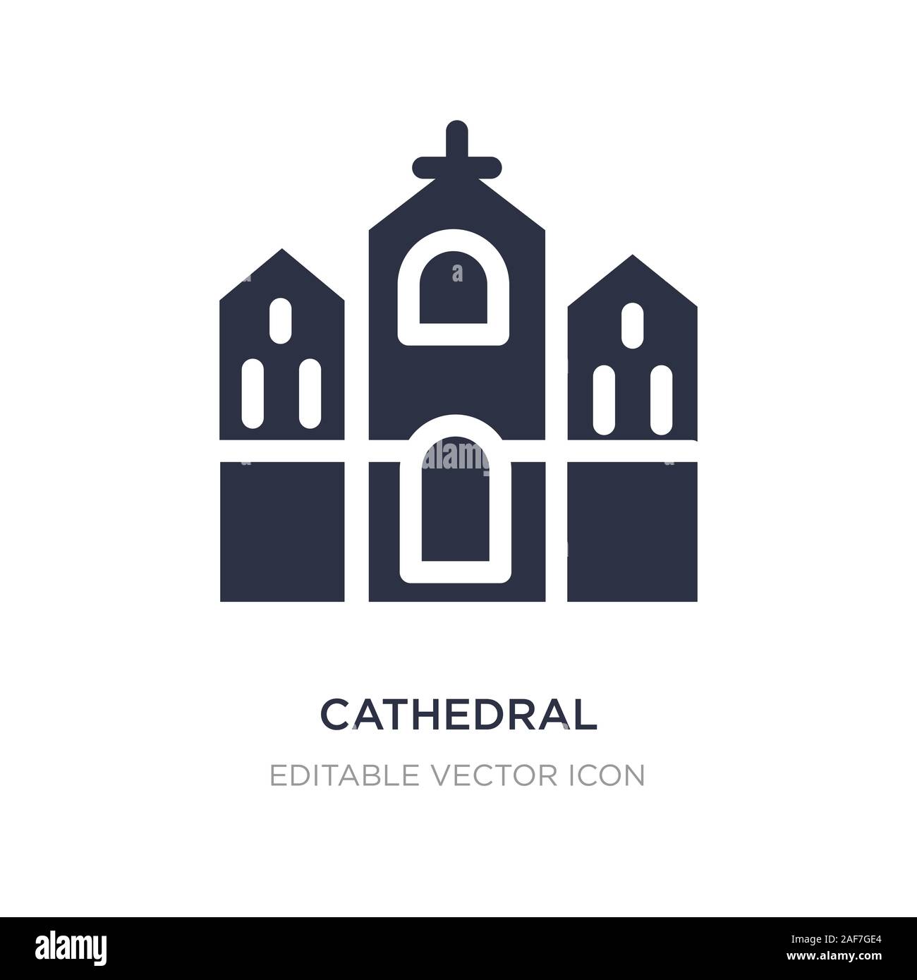 cathedral icon on white background. Simple element illustration from ...