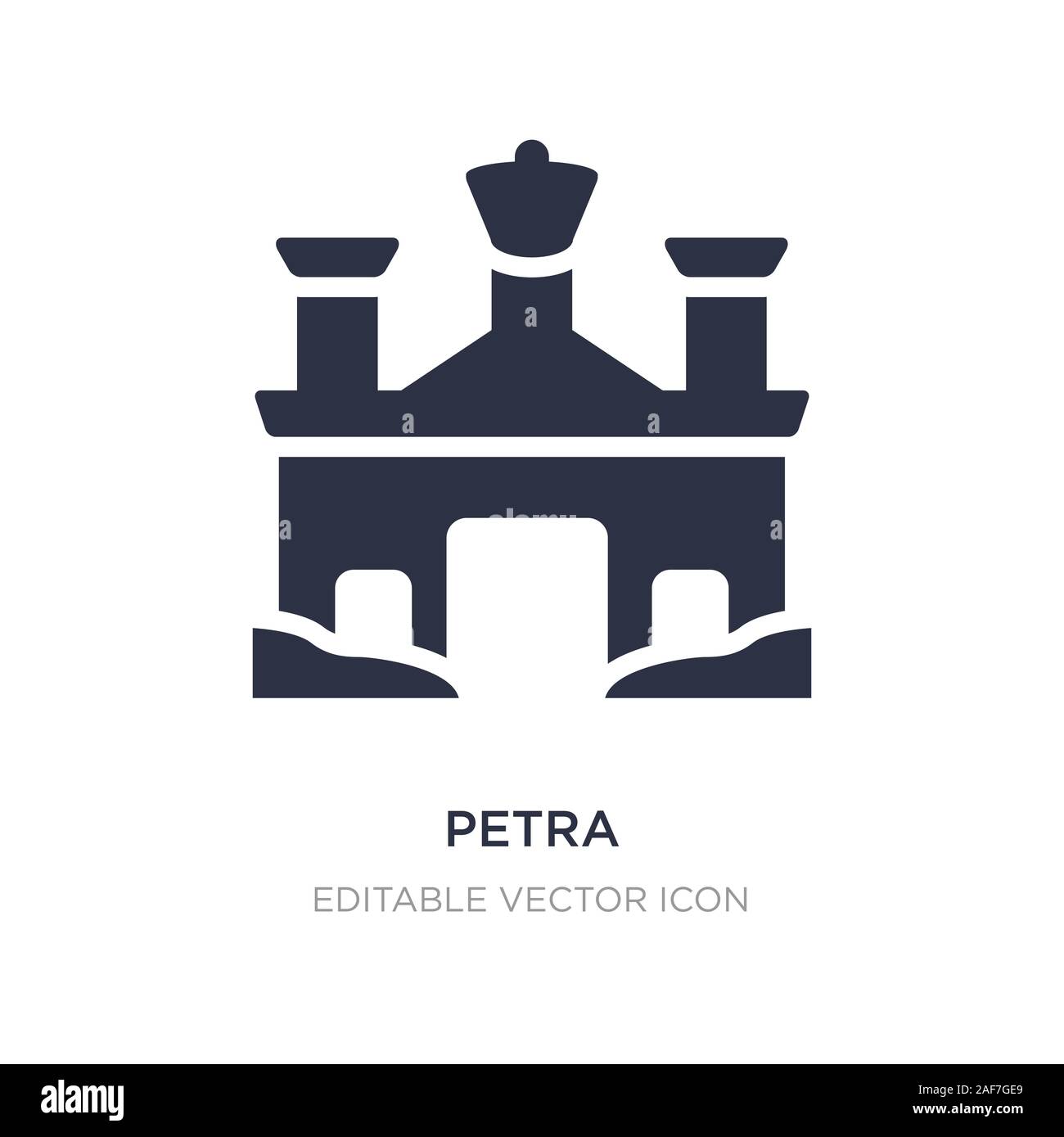 petra icon on white background. Simple element illustration from ...