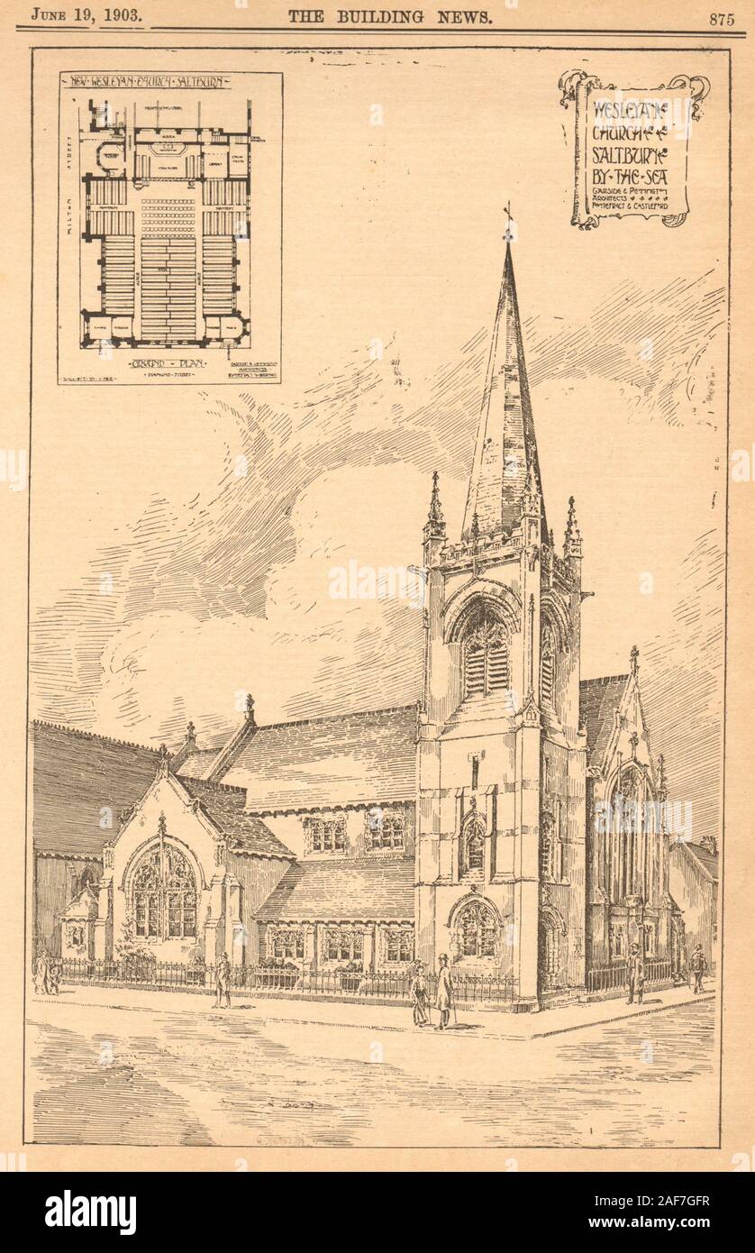 Methodist/Wesleyan church, Saltburn by the Sea, Garside & Pennington ...