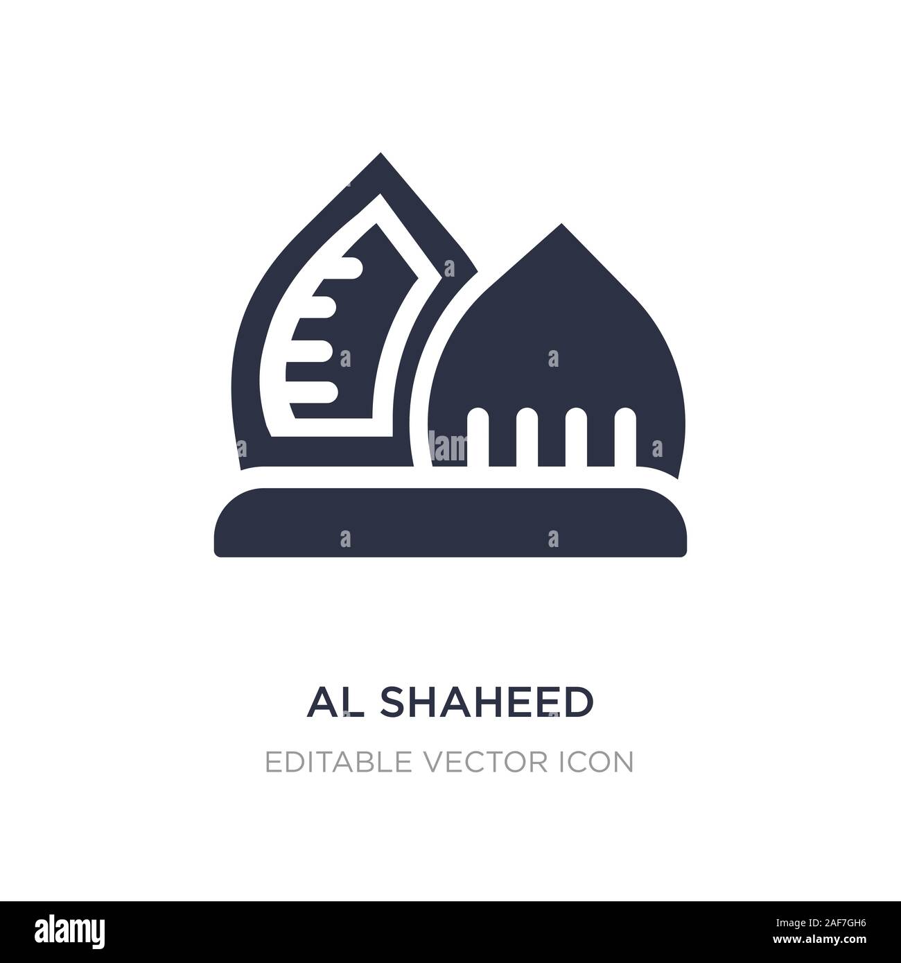 al shaheed monument icon on white background. Simple element ...