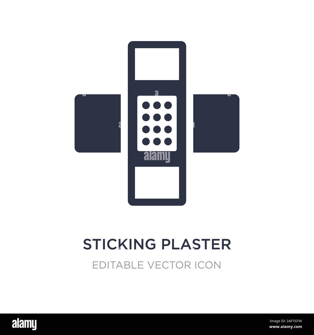 sticking plaster icon on white background. Simple element illustration ...