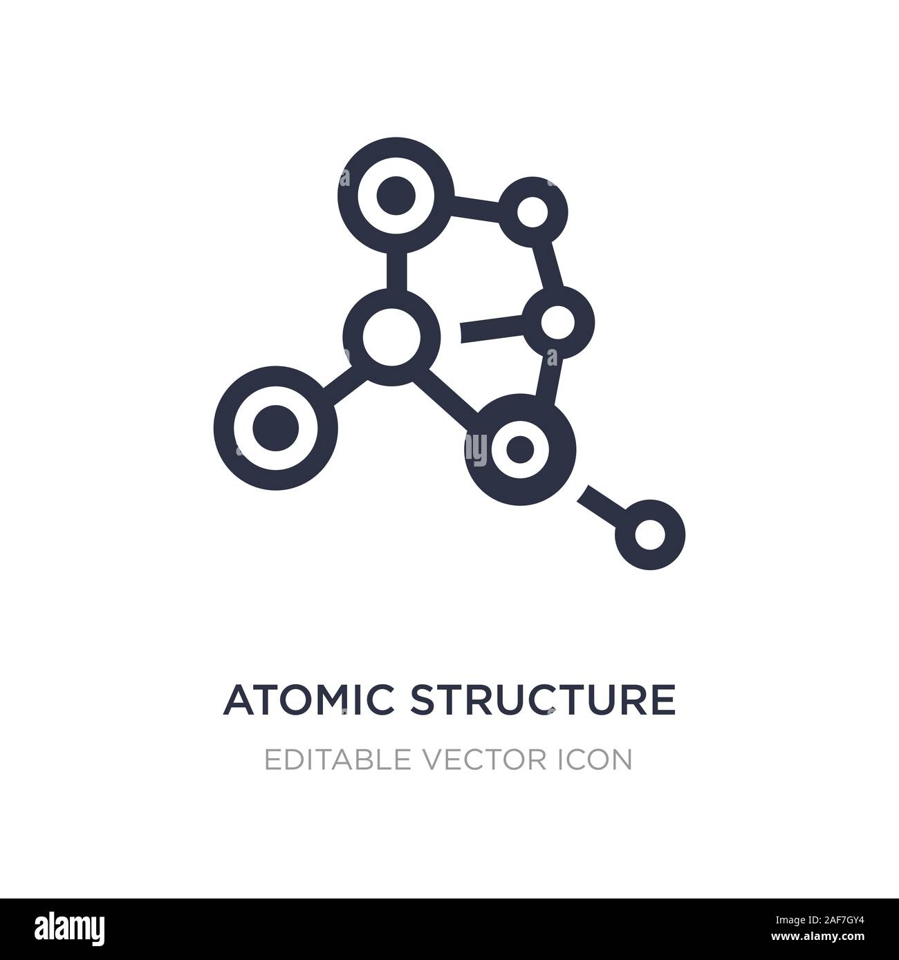 atomic structure icon on white background. Simple element illustration ...