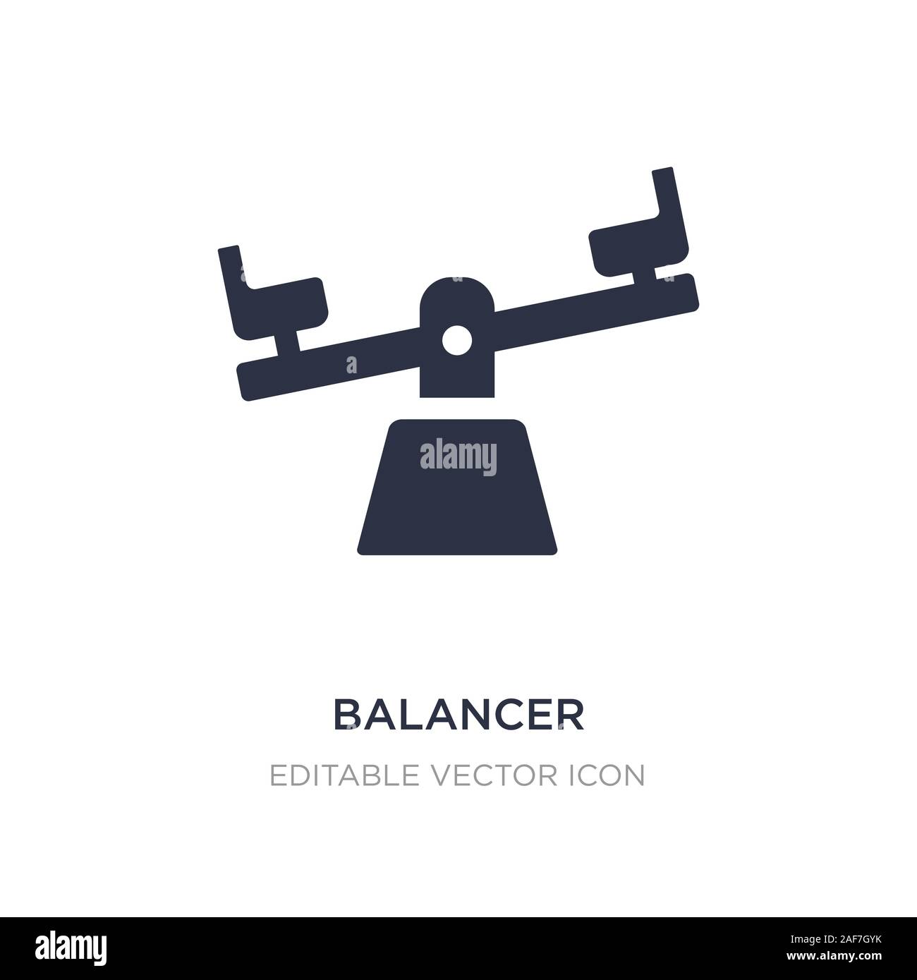 balancer icon on white background. Simple element illustration from ...