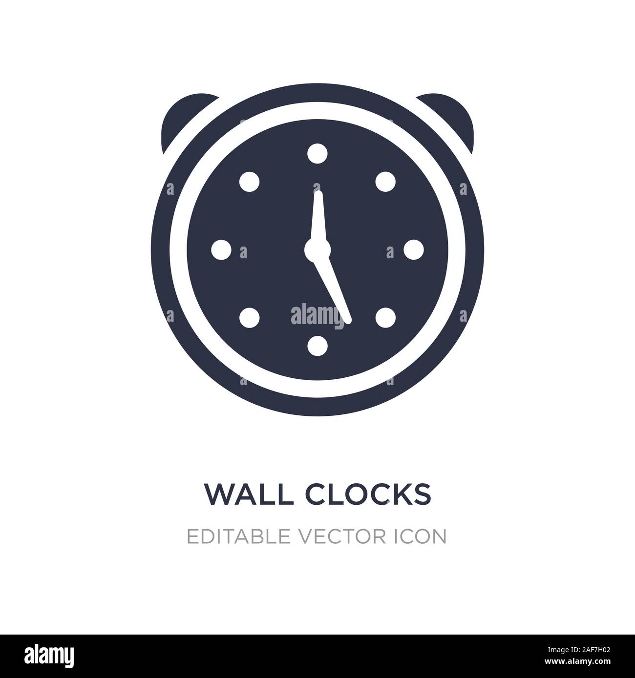 wall clocks icon on white background. Simple element illustration from ...