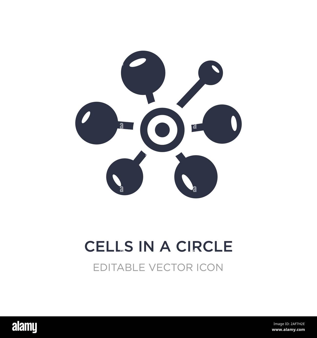 cells in a circle icon on white background. Simple element illustration ...