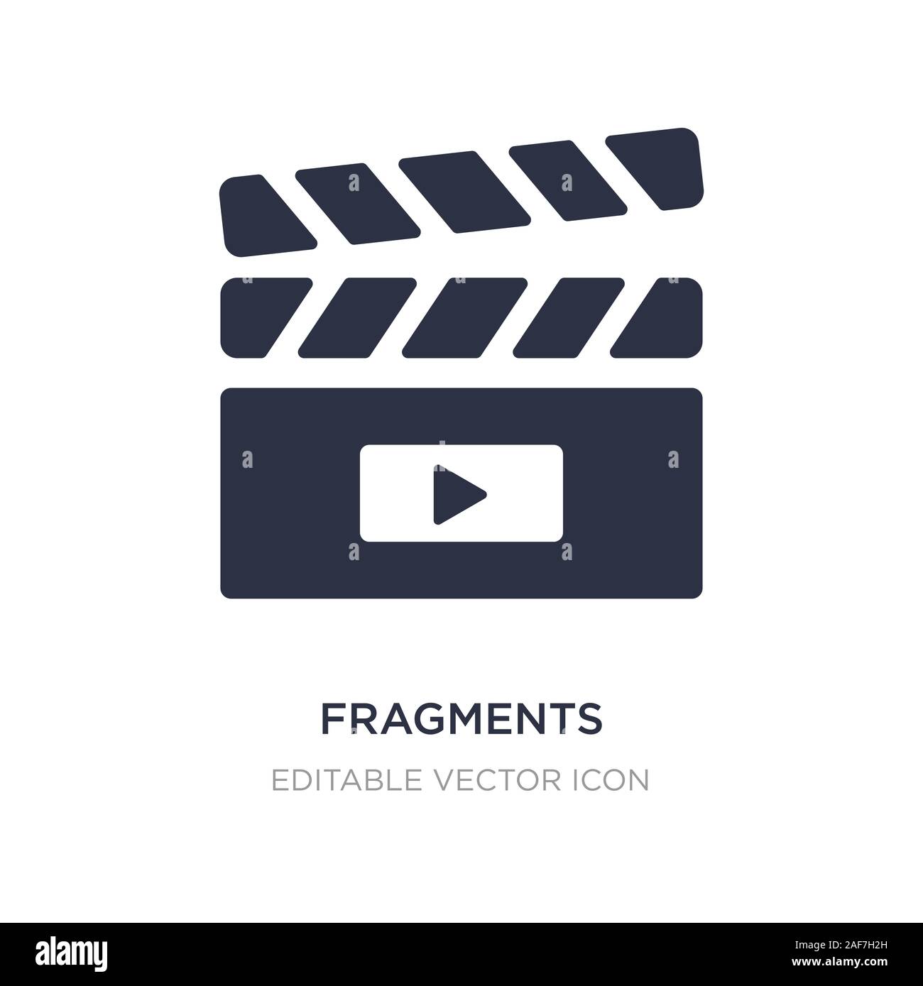 fragments icon on white background. Simple element illustration from ...