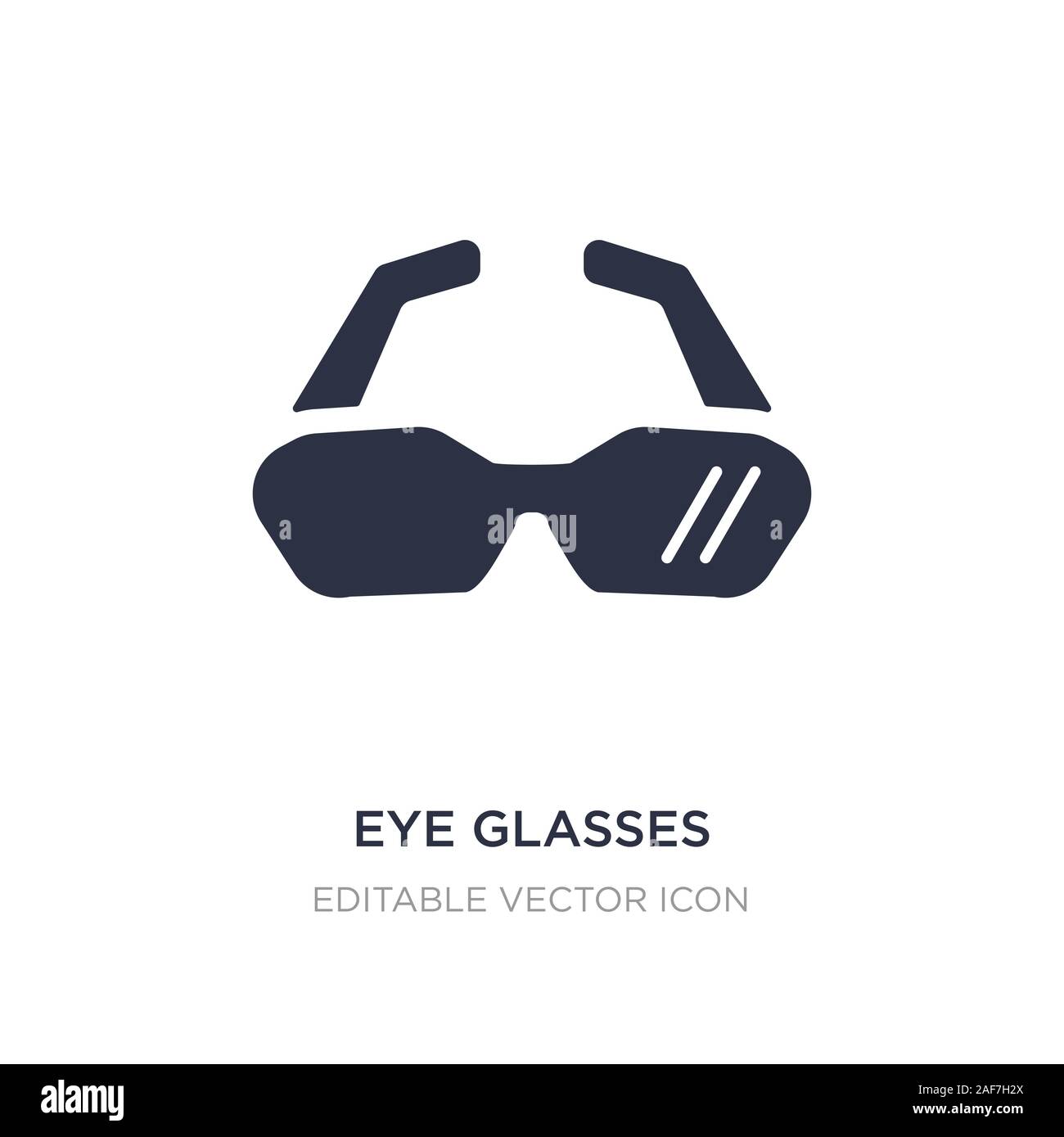 eye glasses icon on white background. Simple element illustration from ...