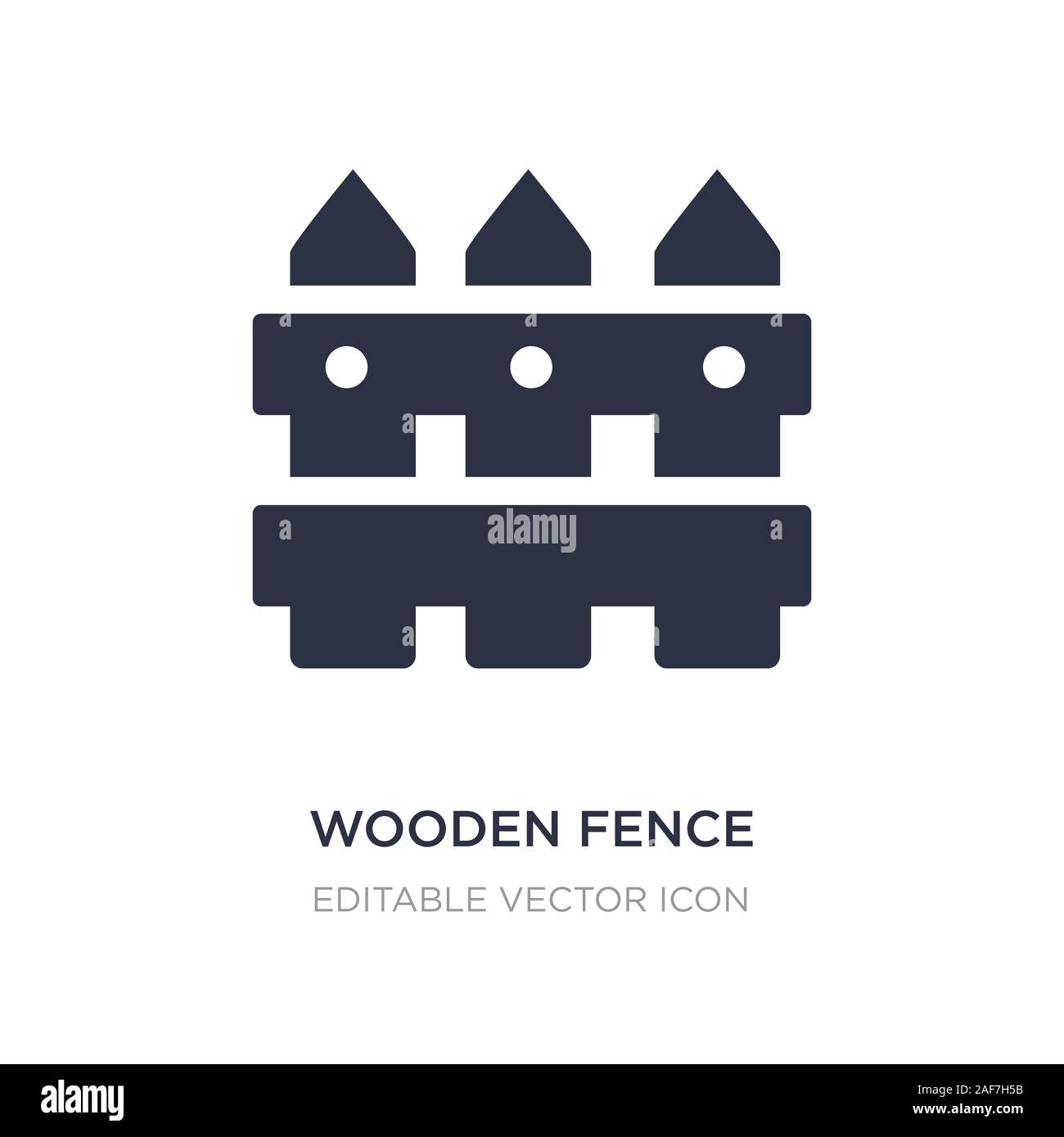 wooden fence icon on white background. Simple element illustration from ...
