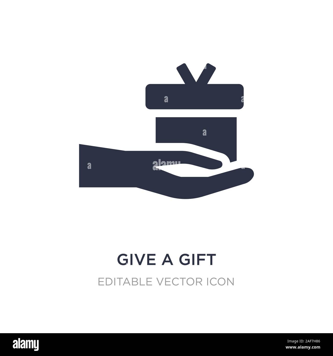 give a gift icon on white background. Simple element illustration from ...
